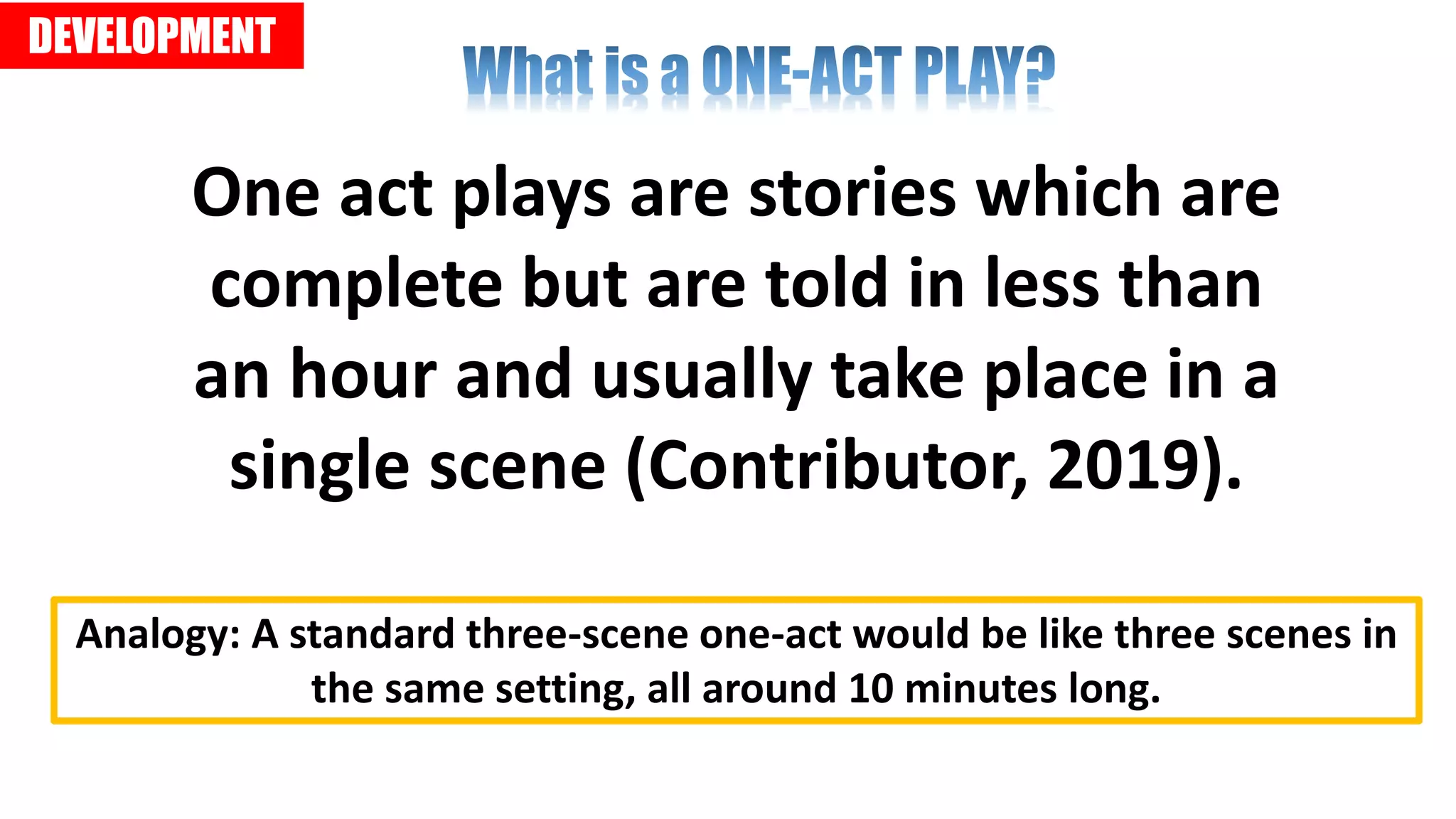 CW DRAMA LESSON 3 WRITING ONE-ACT PLAY.pptx