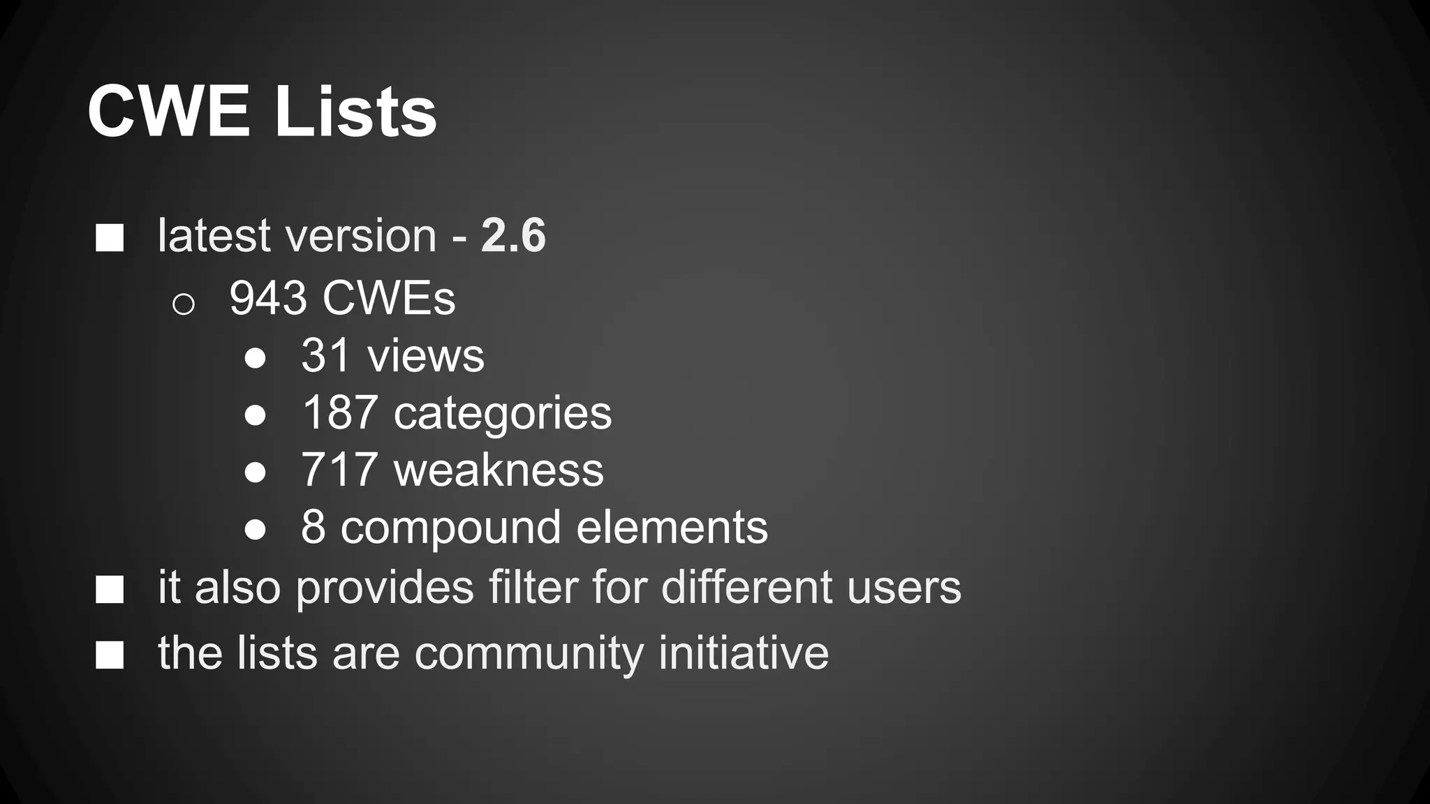 Introduction to Common Weakness Enumeration (CWE) | PPT