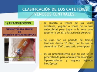 CATÉTER VENOSO CENTRAL | PPTX