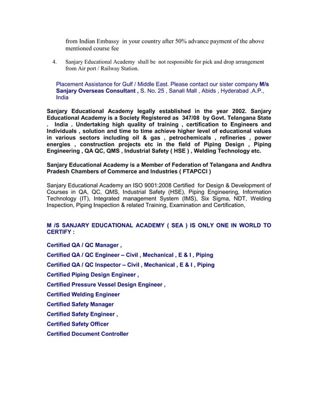 CWE Certified Welding Engineer Course | PDF | Civil Engineering Industry | Industries