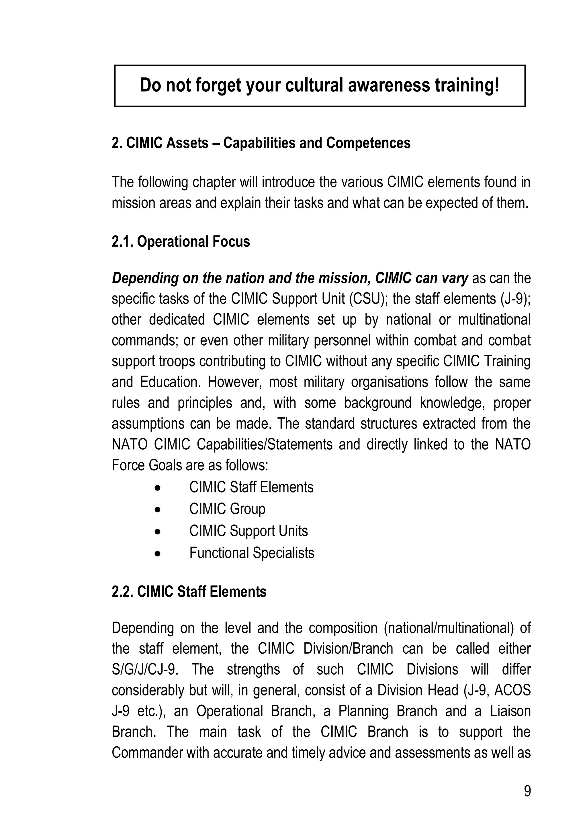 Cimic handbook | PDF