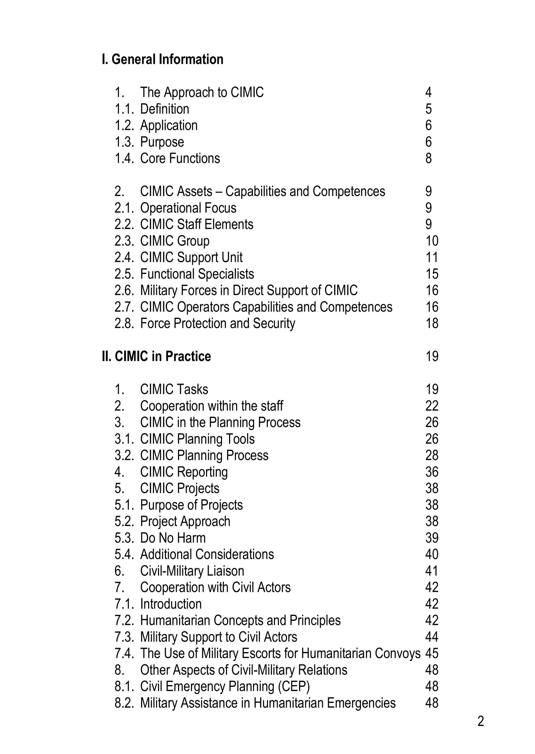 Cimic handbook | PDF