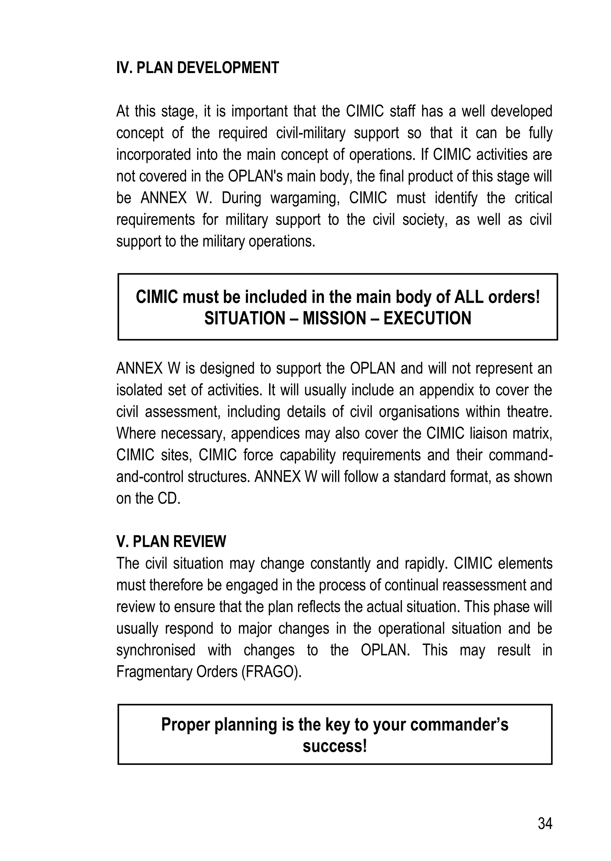 Cimic handbook | PDF