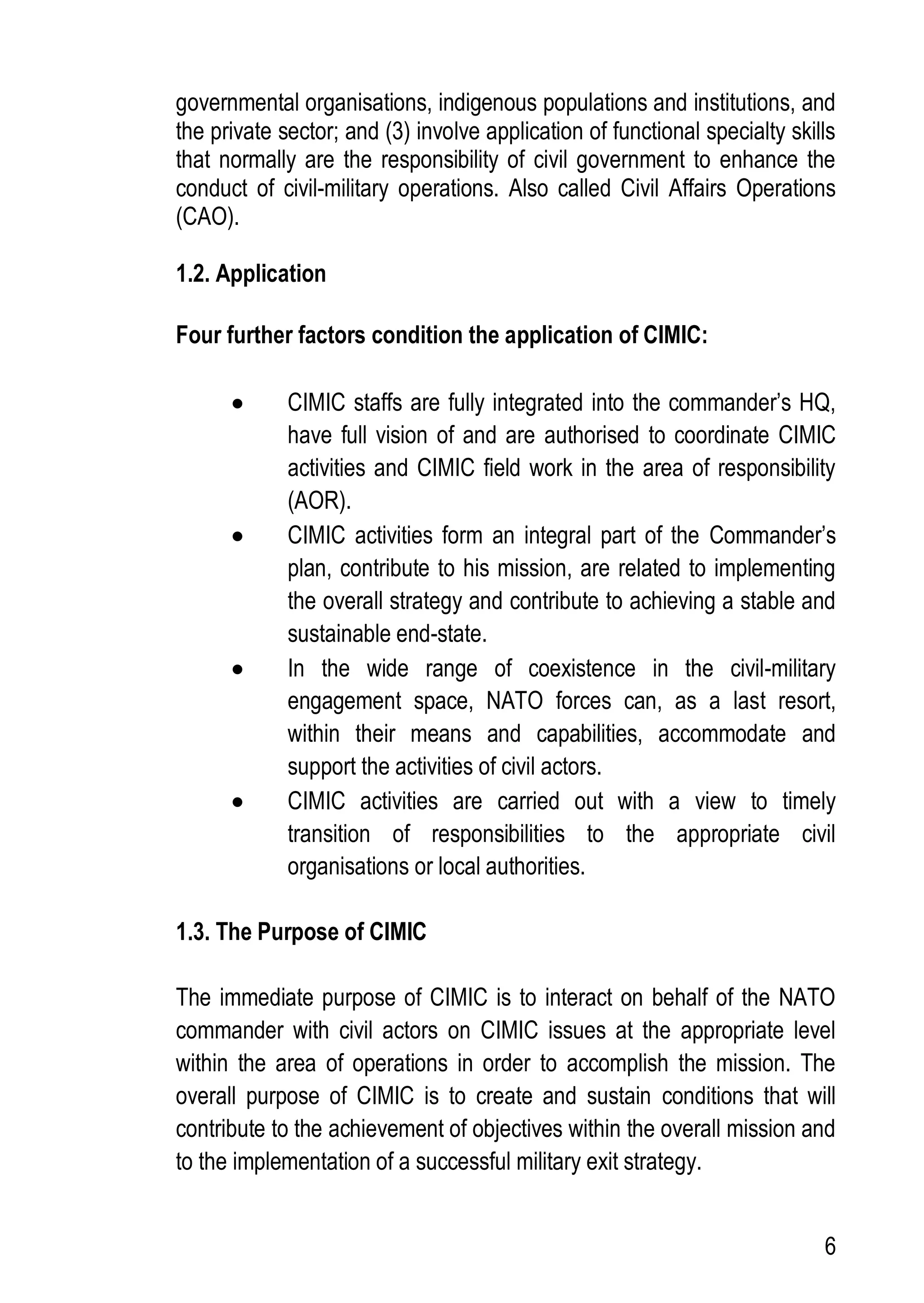 Cimic handbook | PDF