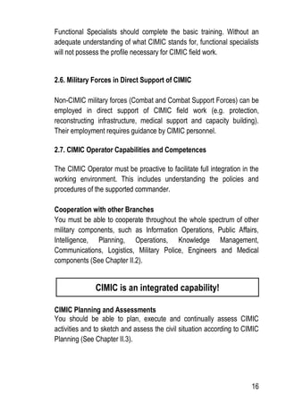 Cimic handbook | PDF