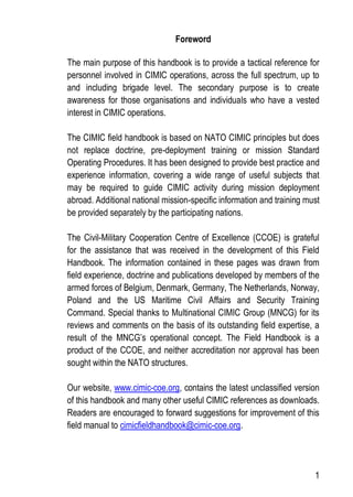 Cimic handbook | PDF