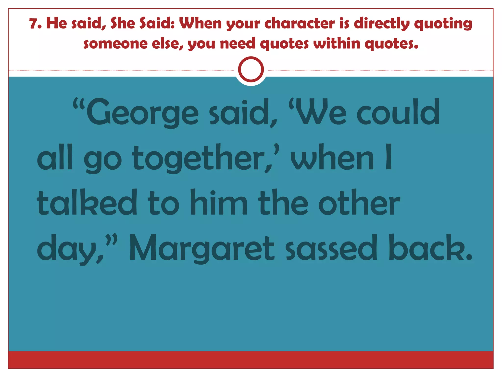 Cw fiction dialogue_rules | PPT