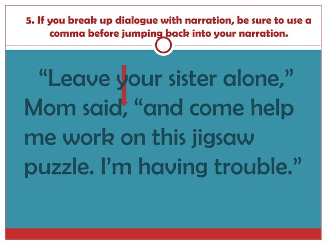 Cw fiction dialogue_rules | PPT