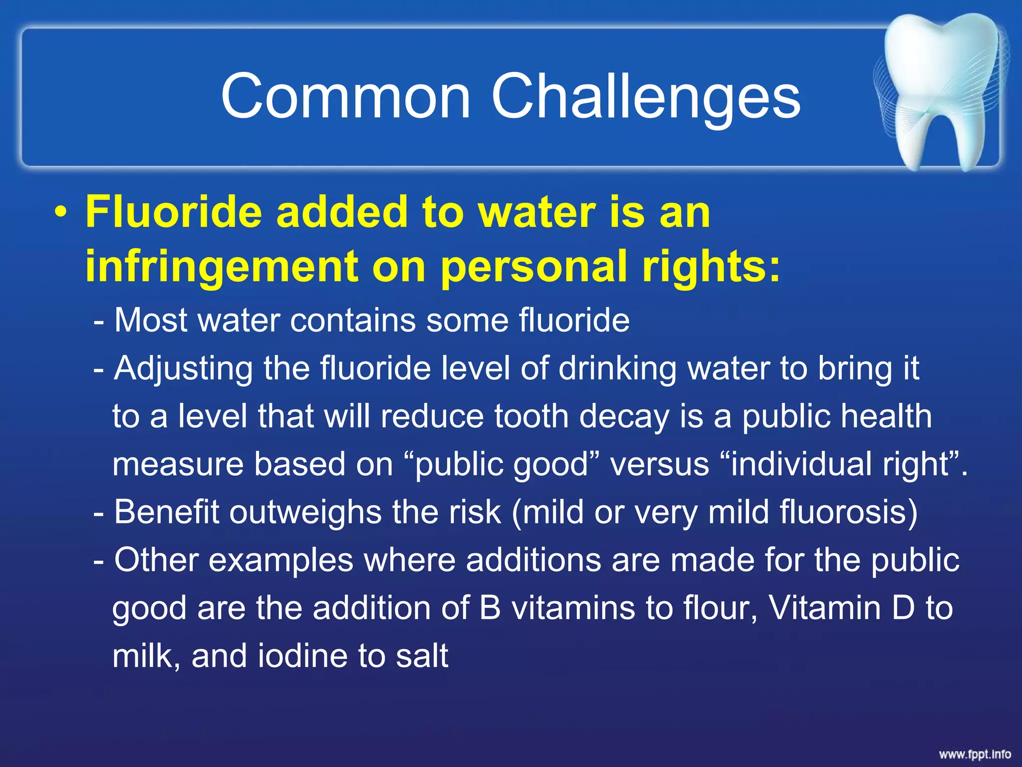 Community Water Fluoridation | PDF