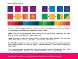 Commonwealth games - story of the look | PPT