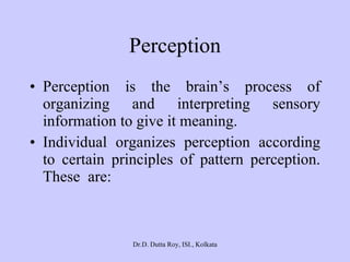 Introduction to Sensation, Perception and Attention | PPT
