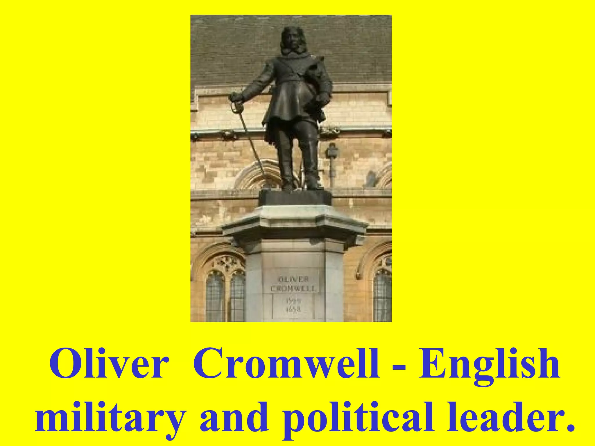 Oliver Cromwell and British History | PPT