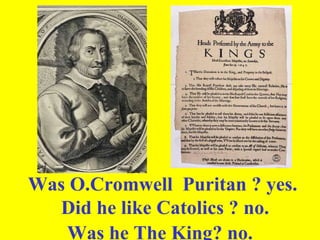 Oliver Cromwell and British History | PPT
