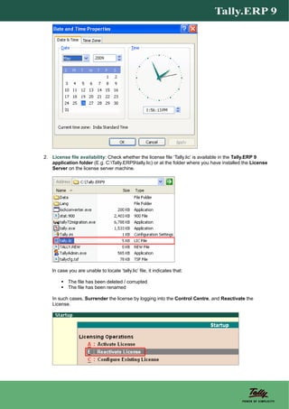 Tally help file | PDF