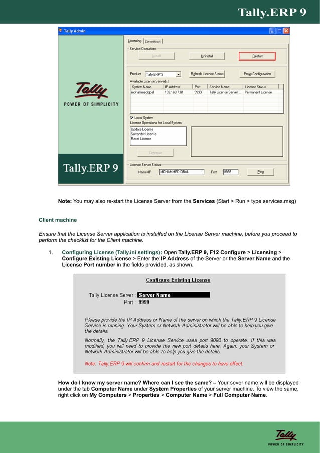 Tally help file | PDF