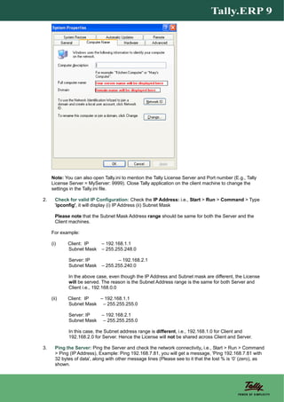 Tally help file | PDF