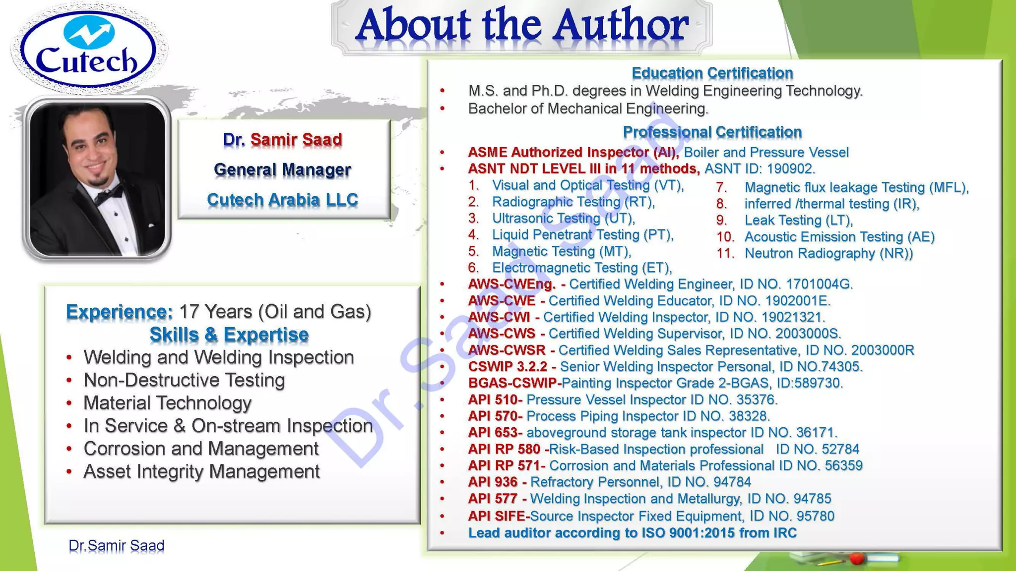 CWI & ASNT Visual Testing (VT) Level II Notes-Dr. Samir Saad | PDF