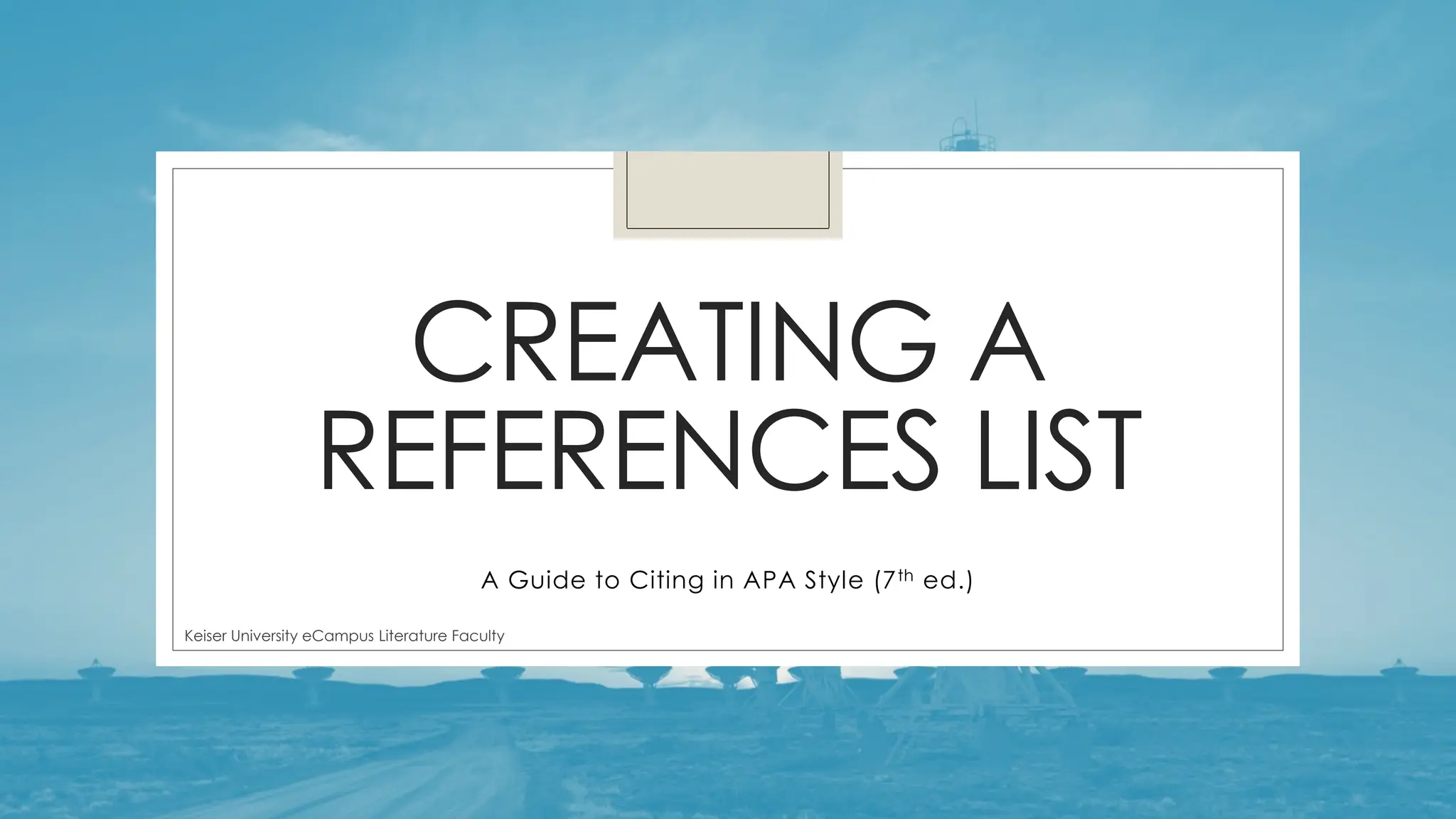 Keiser University CWL1000 Creating a References List (1).pdf