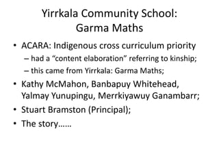 Connect with Maths ~ Quality teaching and learning for Indigenous ...