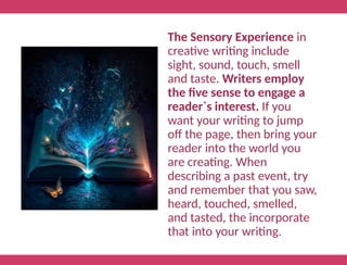 Creative Writing Module 2: The sensory Experience. pptx | PPTX