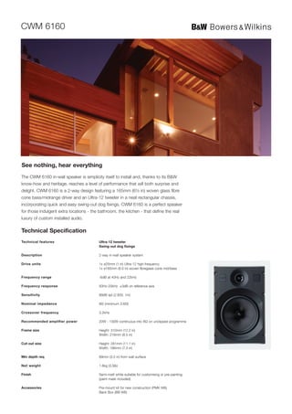 Cwm6160 fiche produit | PDF | Home Appliances | Home & Garden