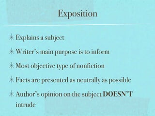 Nonfiction Presentation & Notes | PPT