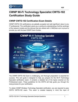 CWNP CWTS-102 Certification Exam Syllabus and Exam Questions | PDF