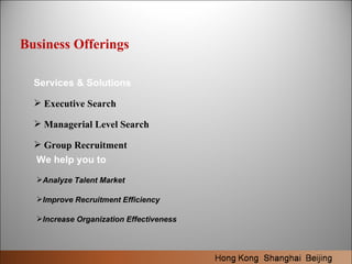Executive Search Business-Finance | PPT