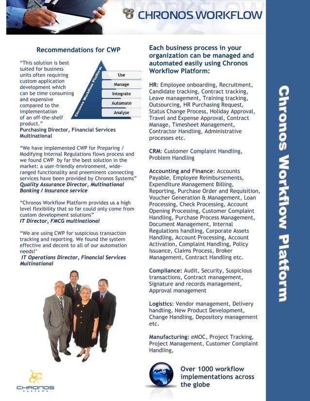 Chronos Workflow - Business process automation without programming ...