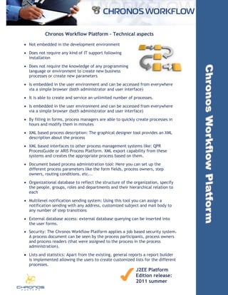 Chronos Workflow - Business process automation without programming ...