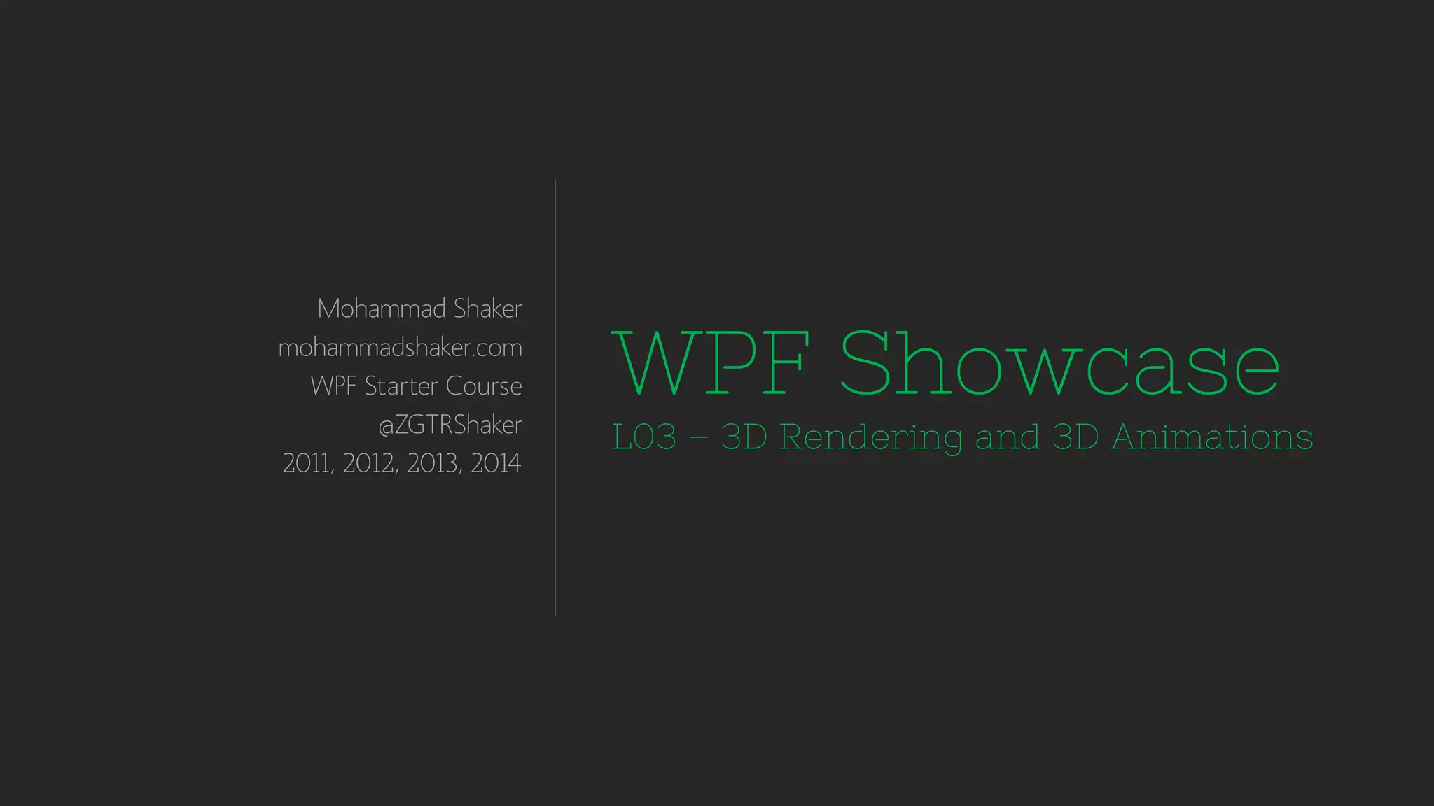 WPF L03-3D Rendering and 3D Animation | PDF