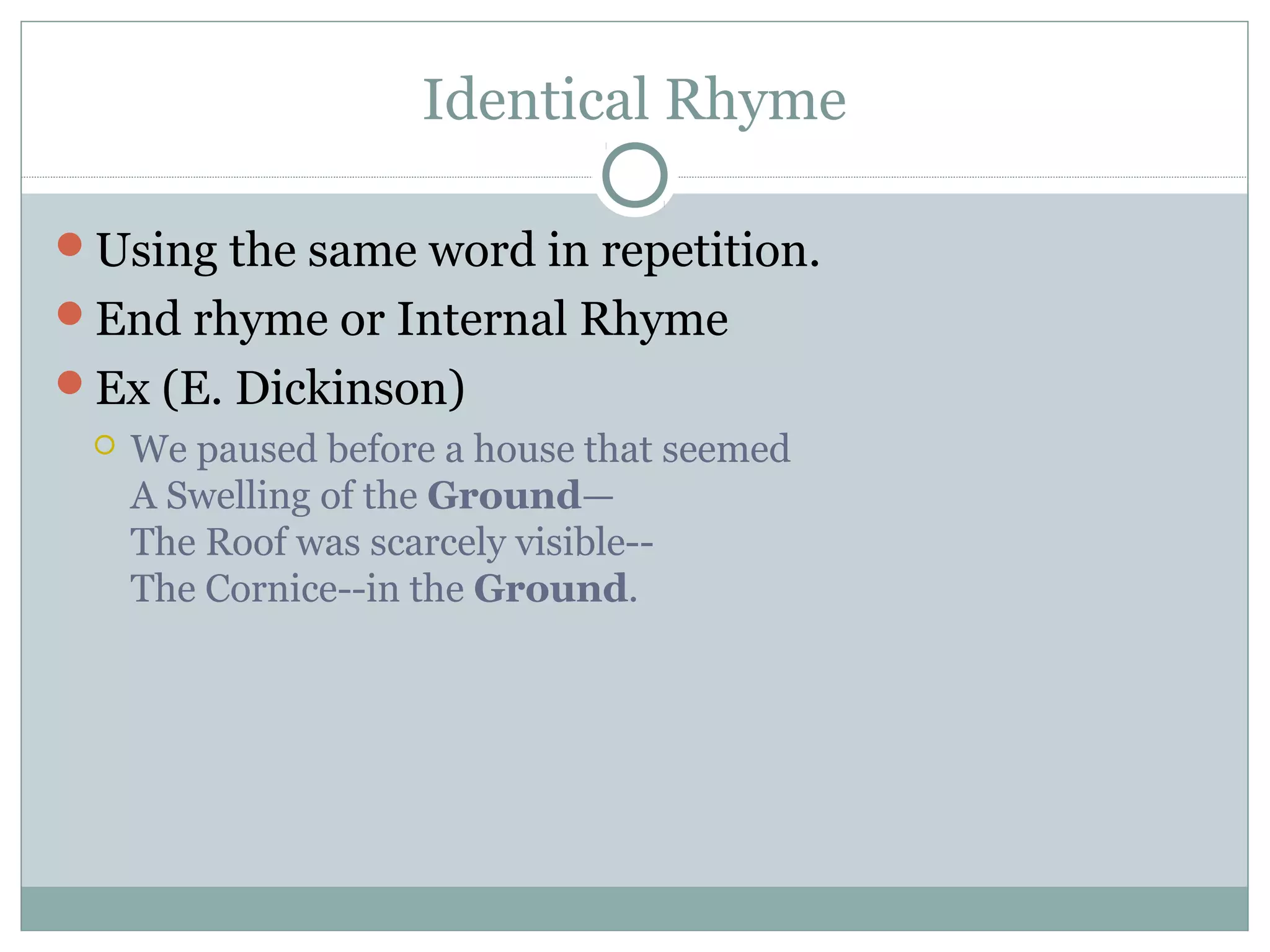 Cw poetry rhyme | PPT