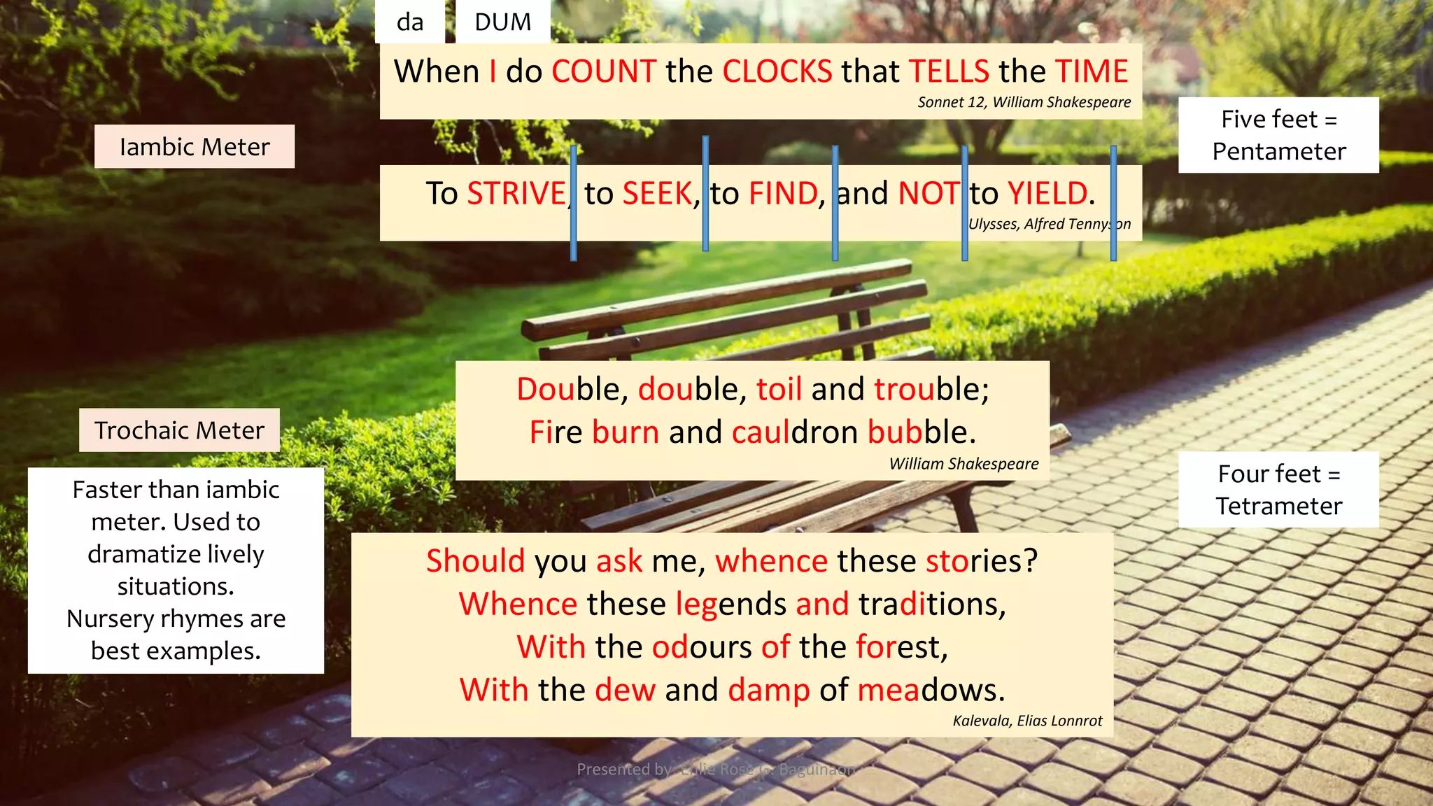Poetry Types and Elements, Creative Writing Lesson | PPTX