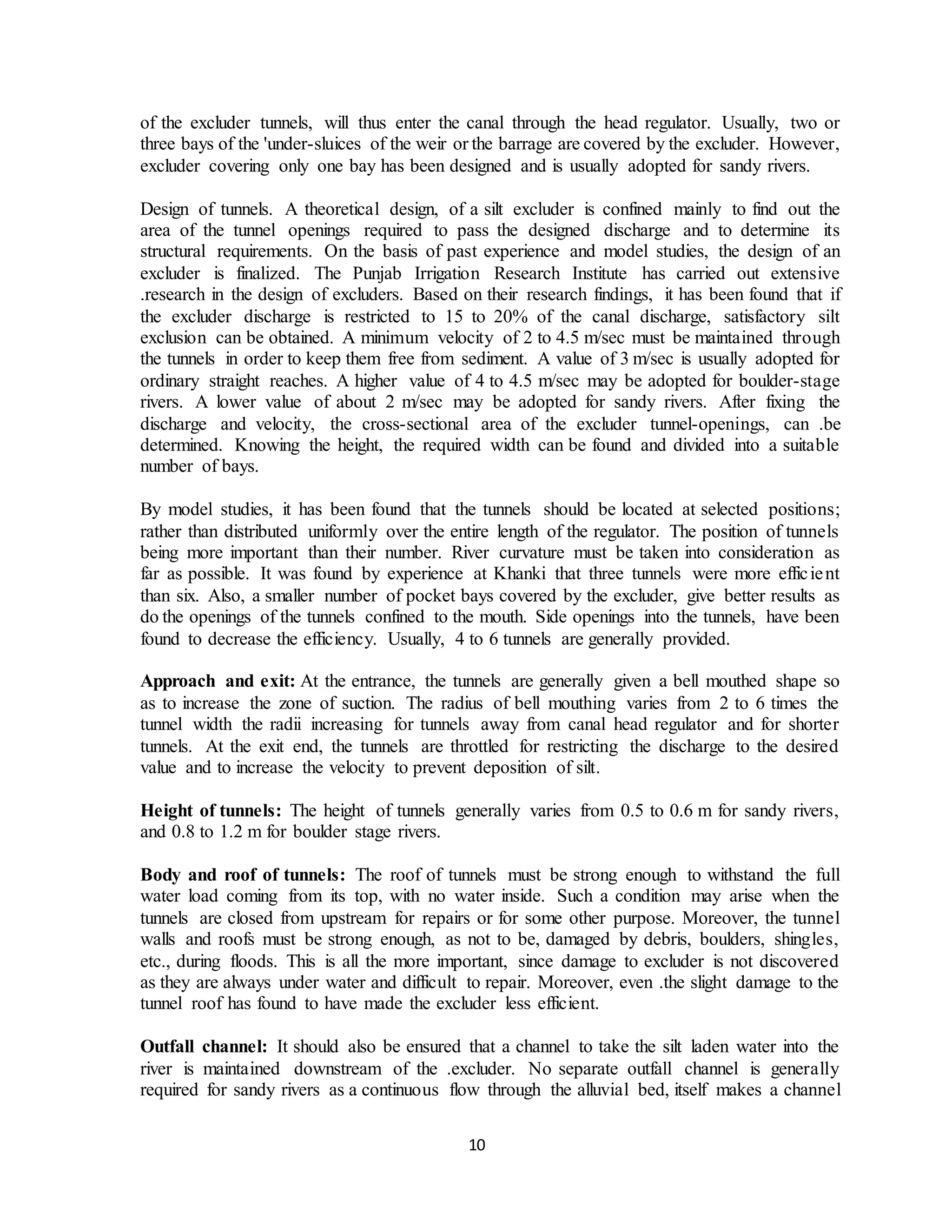 Barrage Gate Operation Rules and Silt Control Devices Report | DOCX