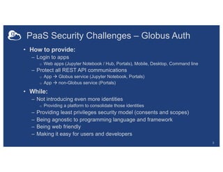 Introduction to the Globus Platform for Developers | PPT