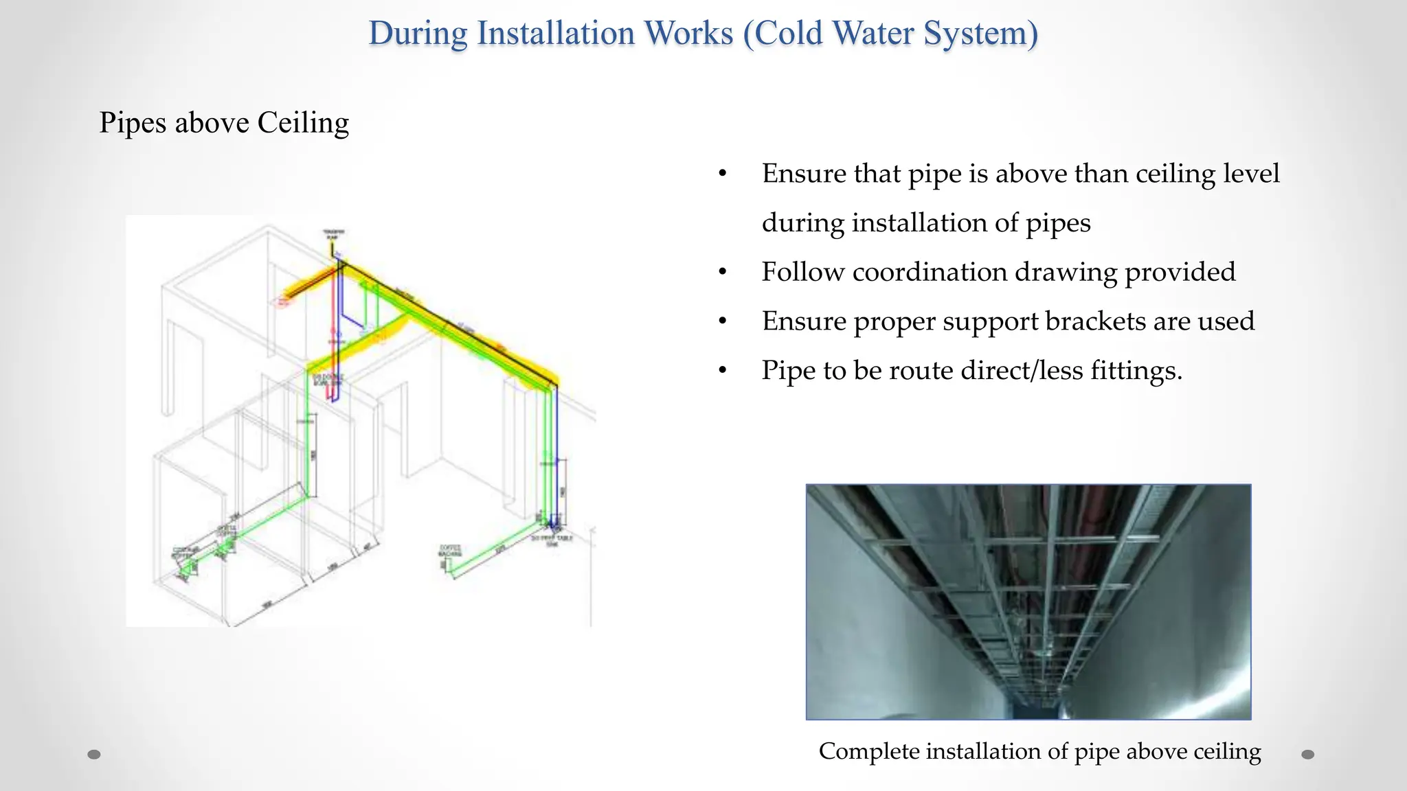 cold water sanitary plumbing system requirement design for renovation ...