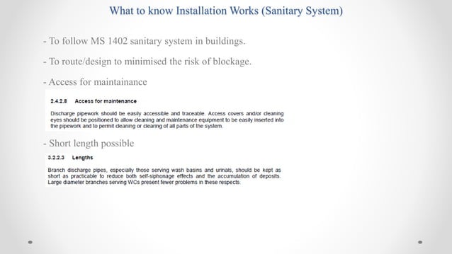 cold water sanitary plumbing system requirement design for renovation ...