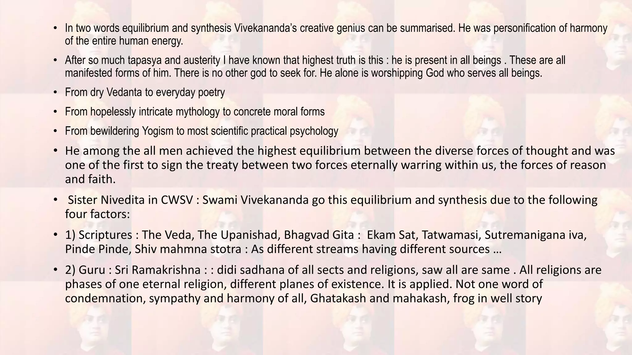 Swami Vivekananda message for today | PPTX