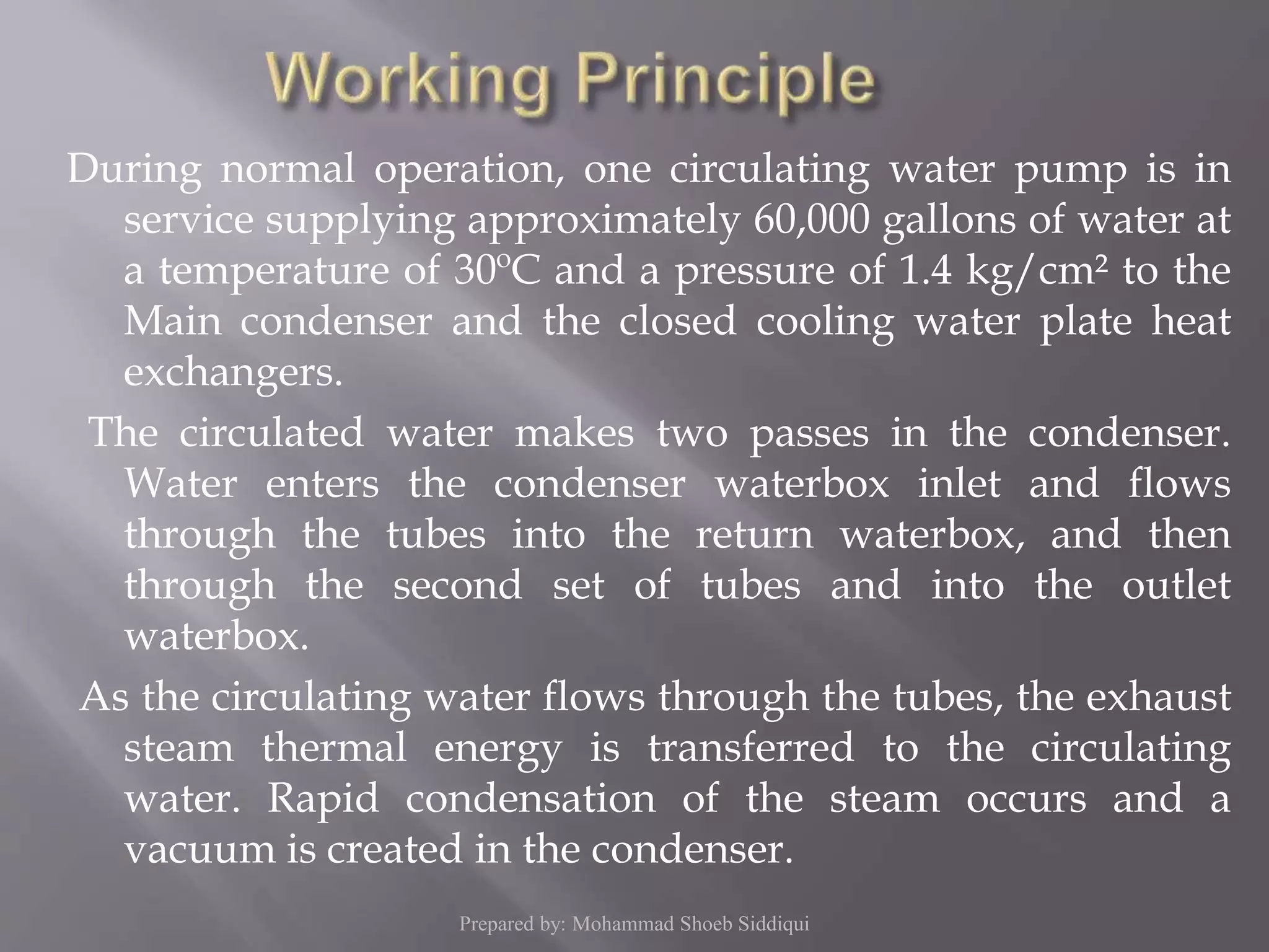 Cooling water (CW) system | PPSX