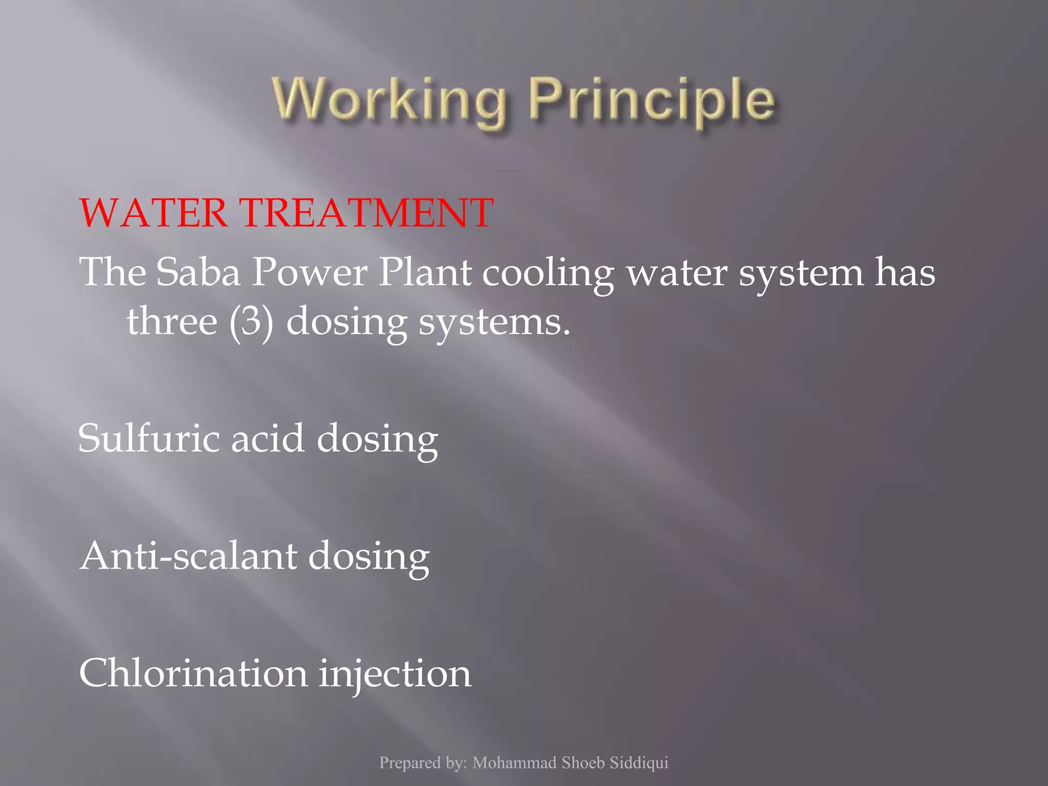 Cooling water (CW) system | PPSX