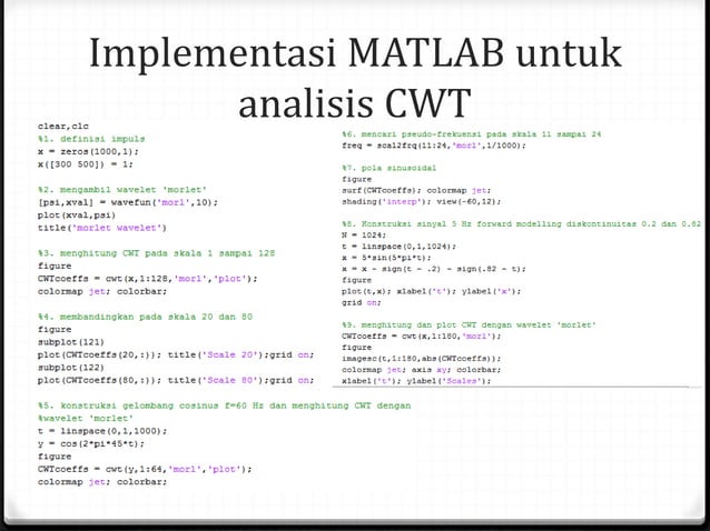 Lebih Mengerti Tentang Transformasi Wavelet Kontinyu Continuous Wavelet Transform Cwt Dengan