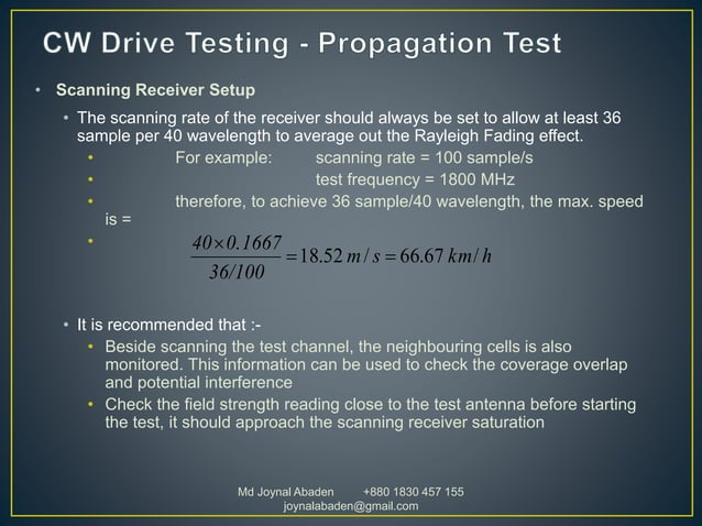 Cw testing | PPT