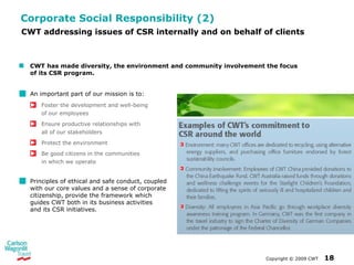 CWT Company Overview | PPT