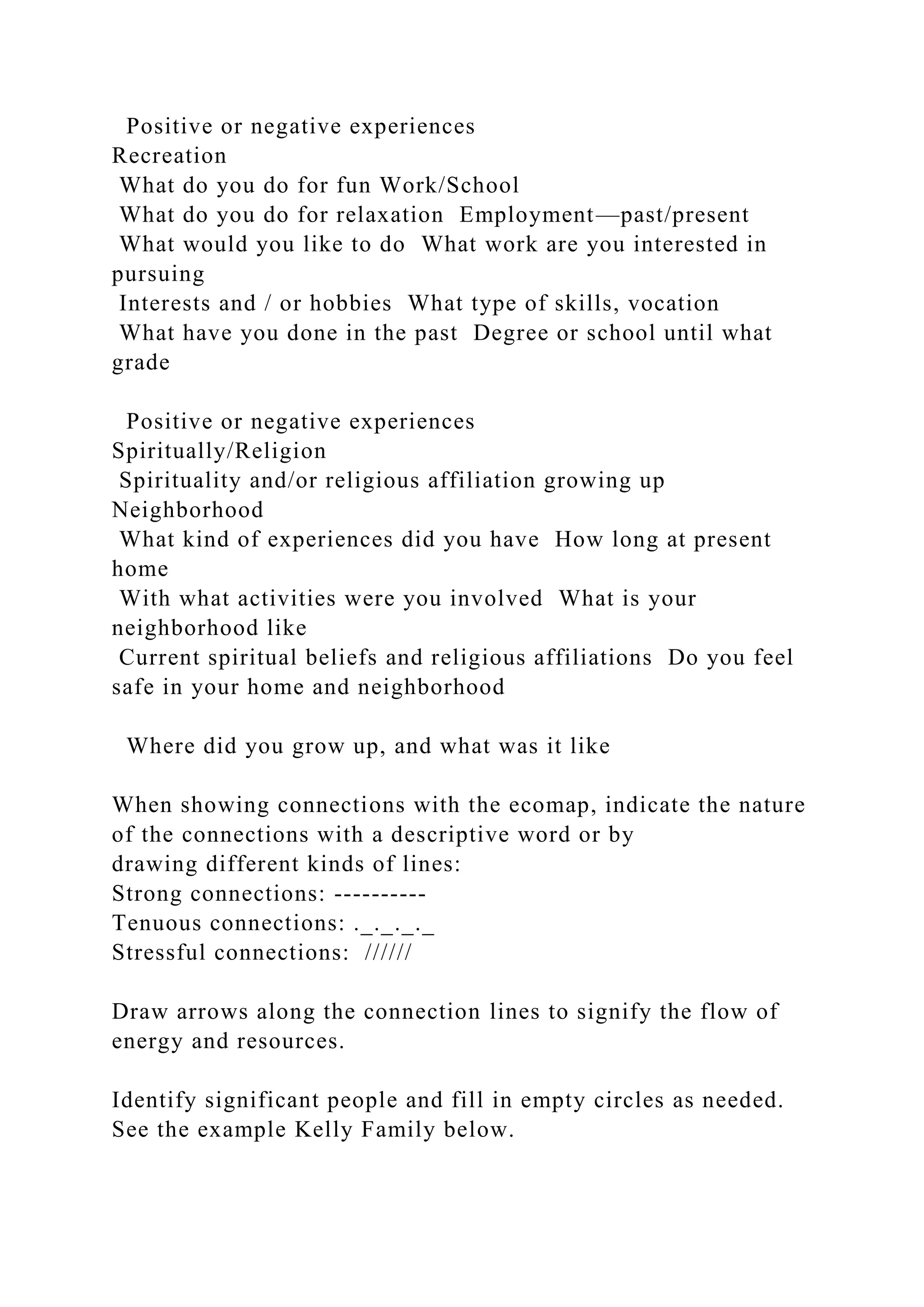 CWTS CWFT Module 7 Chapter 2 Eco-maps 1 ECO-MAPS .docx | Spirituality ...