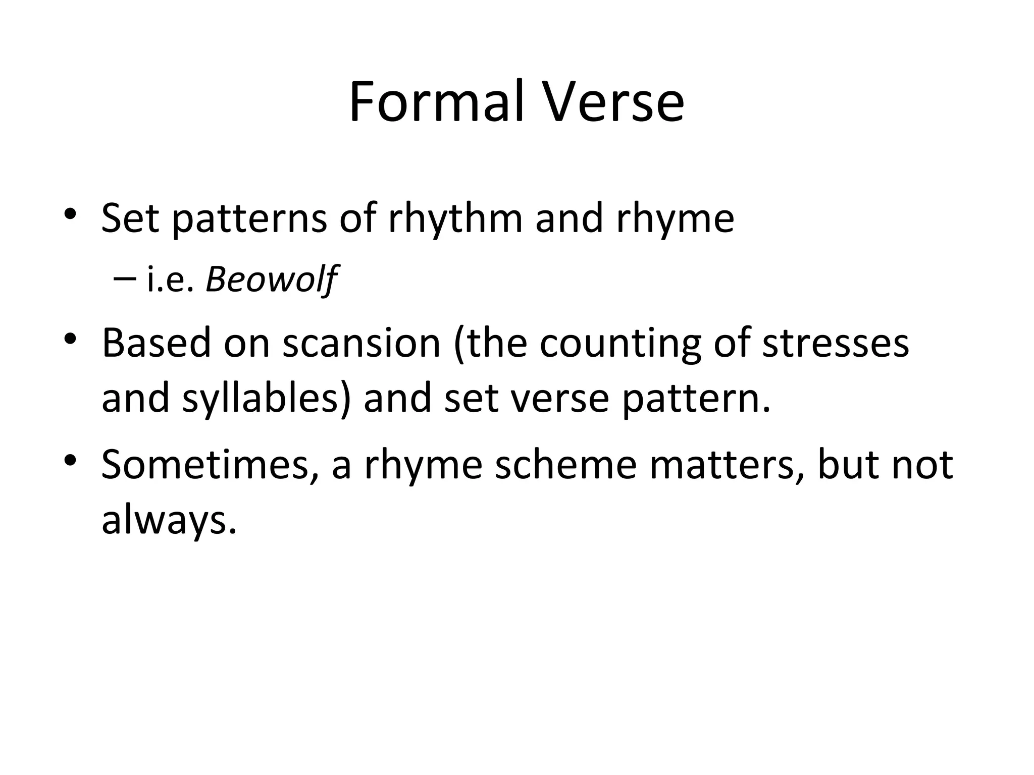 Cw typesof poetry | PPT