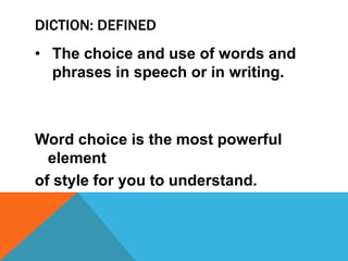 Cw word choice | PPTX