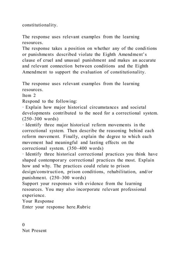 CX3001 The History and Evolution of Corrections Systems An | DOCX ...