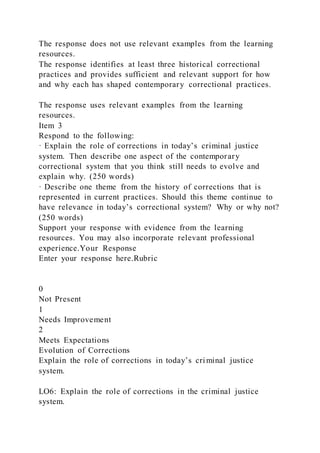 CX3001 The History and Evolution of Corrections Systems An | DOCX ...