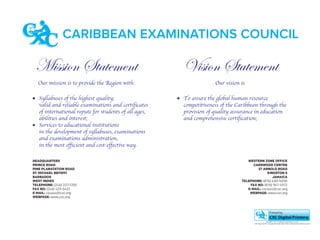 Cxc 2018 planner v08 | PDF