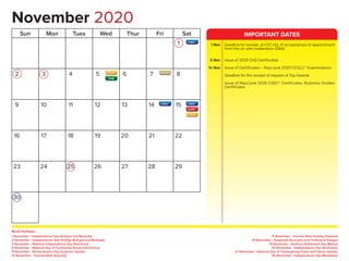 CXC 2020 Planner | PDF